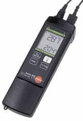 Esis: Testo Hand Held Instruments: temperature, humidity, air velocity, etc