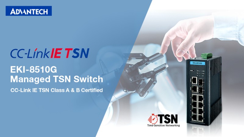 Advantech's newest launch - TSN Class EKI-8510G Switch