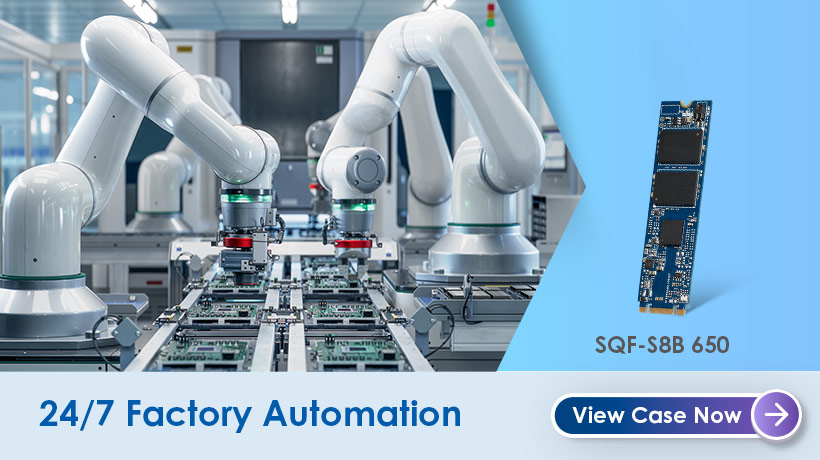 sTLC Flash in SSD Facilitates 24/7 Factory Operation