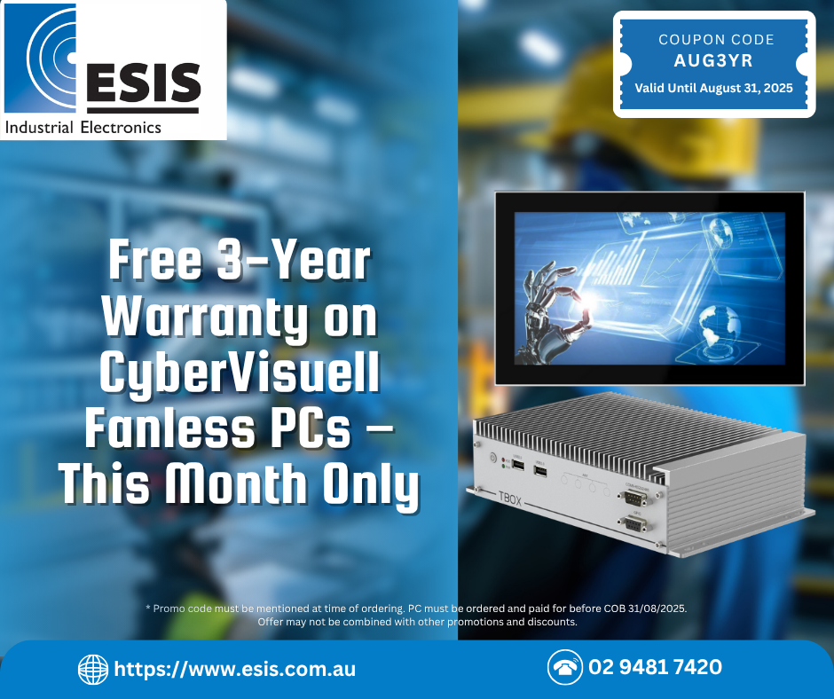 Free 3-Year Warranty on CyberVisuell Fanless PCs - Act Now - Esis