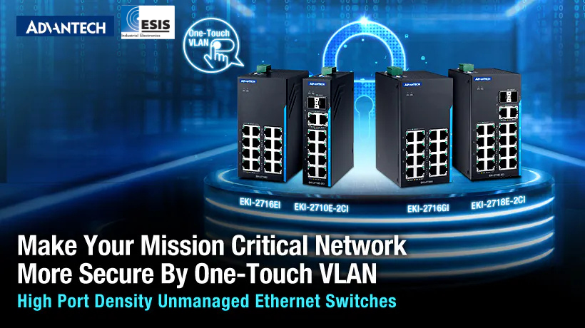 EKI-2718 High-Density Switch Delivers One-Touch VLAN - Esis